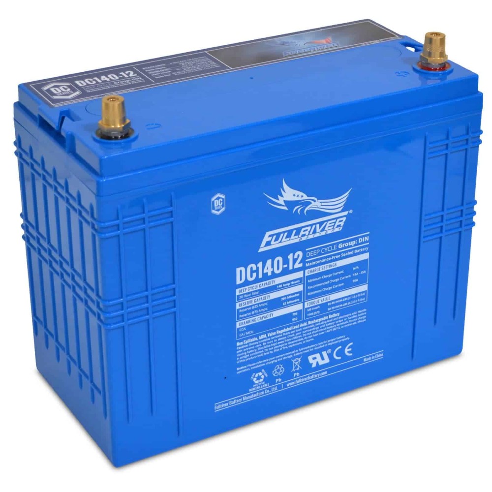 Fullriver DC140-12 battery 12V 140Ah AGM
